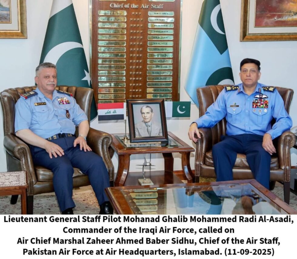 Iraqi Air Force Chief Meets PAF ACM to Boost Ties