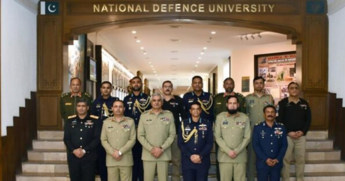 Air Chief Marshal Hasan Mahmood Khan Visits NDU in Islamabad - Pak Army