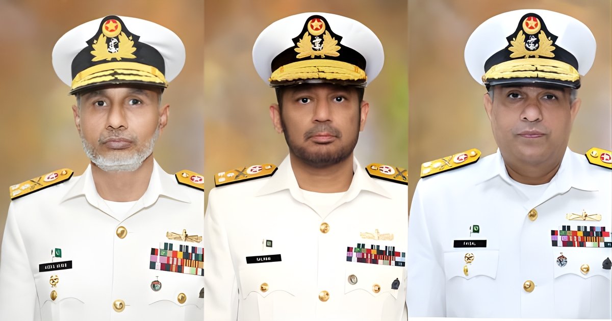 Pakistan Navy Promotes Three Rear Admirals to Vice Admiral Rank - Pak Army